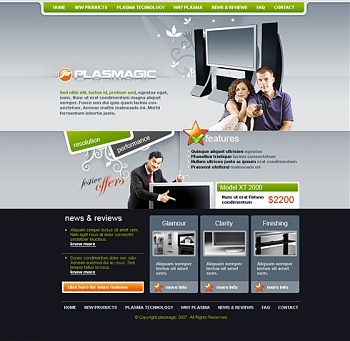 Electronics & Gadgets - Website Templates - DreamTemplate