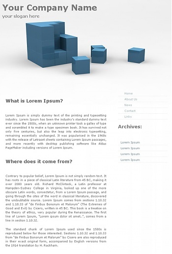Simple Business CSS Templates - Free Website Templates - DreamTemplate