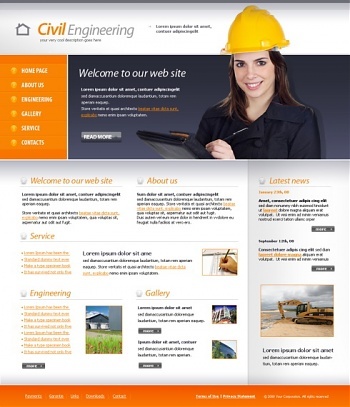 Construction & Engineering - Website Templates - DreamTemplate