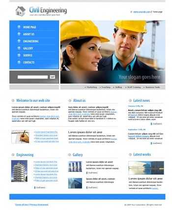 Construction & Engineering - Website Templates - DreamTemplate