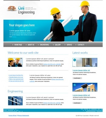 Construction & Engineering - Website Templates - DreamTemplate
