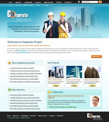 Construction & Engineering - Website Templates - DreamTemplate