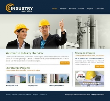 Construction & Engineering - Website Templates - DreamTemplate