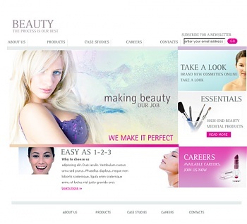 Beauty & Fashion - Website Templates - DreamTemplate