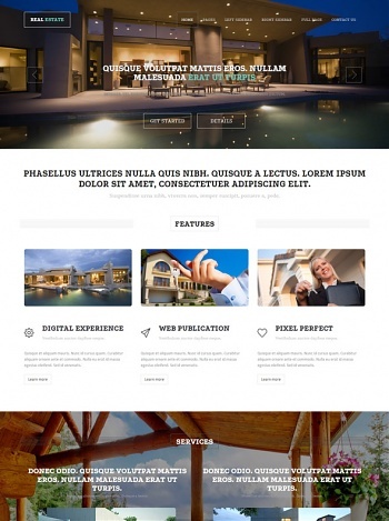 Real Estate & Building - Website Templates - DreamTemplate